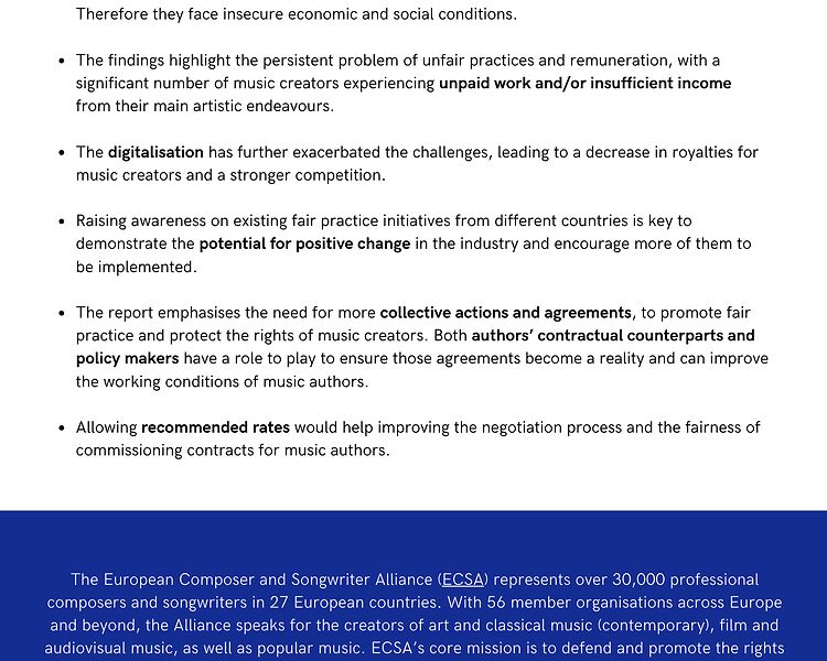 ECSA publishes report on Fair Practice • News • ECSA - European ...