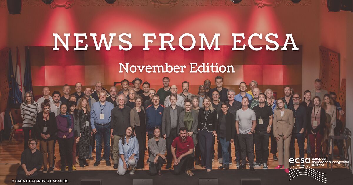 News from ECSA -November edition • News • ECSA - European Composer ...