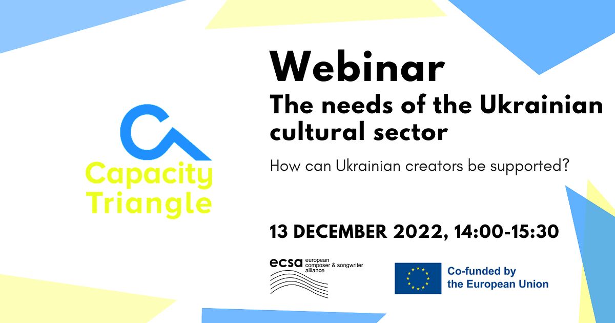 Capacity Triangle webinar: The needs of the Ukrainian cultural sector ...